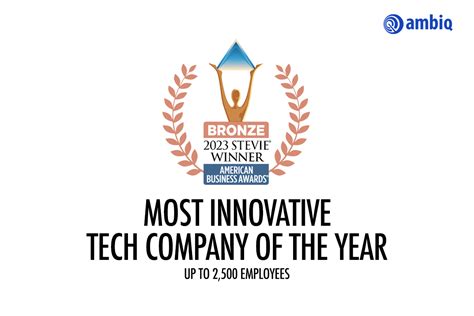 Ambiq Honored As Bronze Stevie Award Winner In 2023 American Business Awards Ambiq