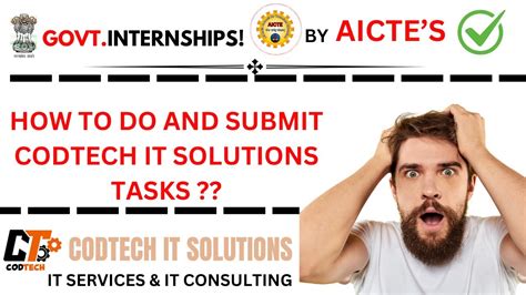 How To Do And Submit Codtech It Solutions Internship Tasks Youtube