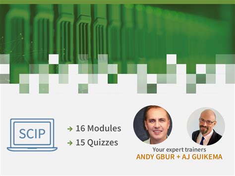 Scip Database Training Basic Level Tetra Tech Sustainable Markets