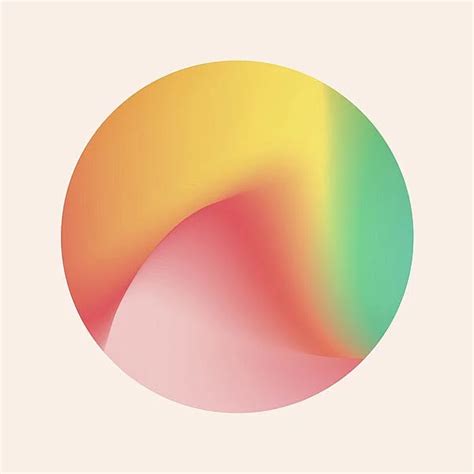 彩色圆形渐变元素矢量 花瓣网