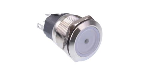 Red LED Latching Mm Vandal Push Button Switch DPDT V