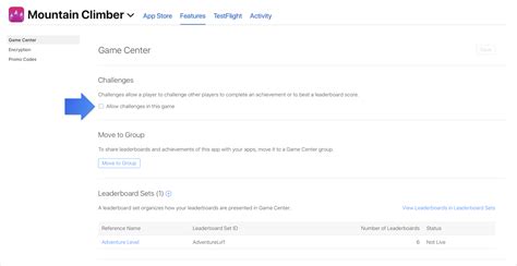 Enable Challenges Configure Game Center App Store Connect Help