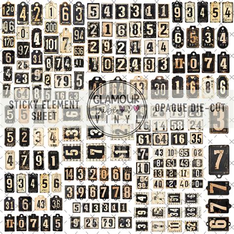 Sticky Element Sheets Glamour Tribe Vinyl