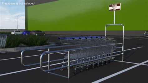 쇼핑카트 반납역 3d 모델 14 3ds Blend C4d Fbx Max Ma Lxo Obj Free3d