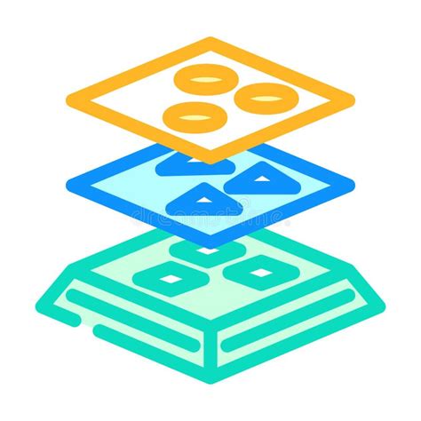 Deep Layers Machine Learning Color Icon Vector Illustration Stock Illustration Illustration Of