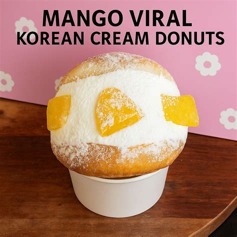 Get Mango Viral Korean Cream Donuts Delivered Weee Asian Market