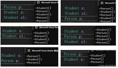 C番外篇——对于继承中子类与父类对象同时定义其析构顺序的探究 Csdn博客