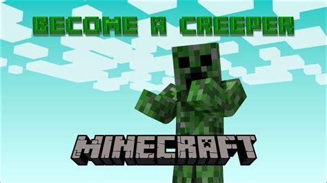 Become A Creeper Minecraft 1 9 Only One Command Youtube