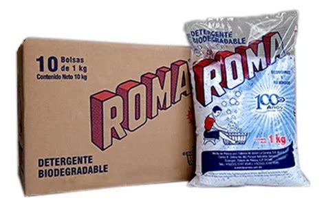 Caja De Detergente Roma En 10 Bolsas De 1 Kilo Cada Una Meses Sin Interés