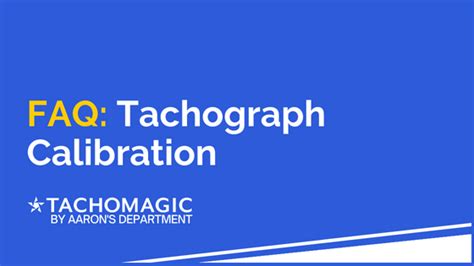 Faq Tachograph Calibration Tachomagic