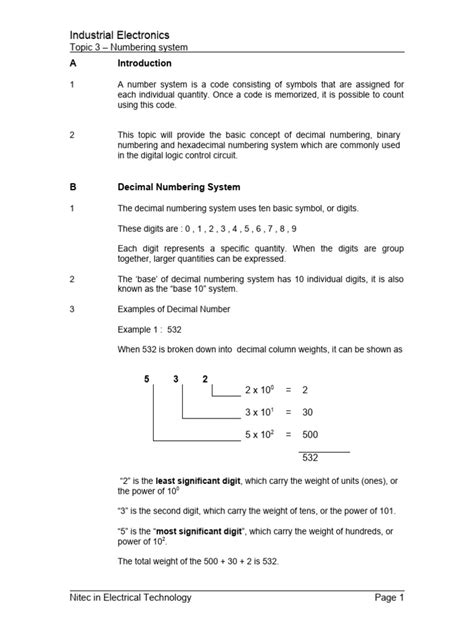 ie topic 3 numbersystem pdf mathematical notation theory of