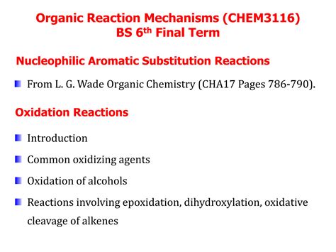 Solution Organic Reaction Mechanism Oxidation Reactions Studypool