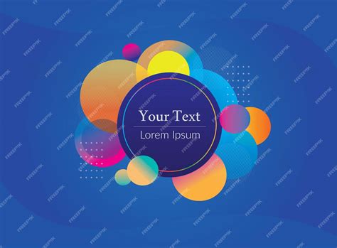 Premium Vector Colorful Abstract Circle Design Vector