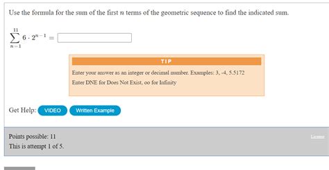 Solved Use The Formula For The Sum Of The First N Terms Of Chegg