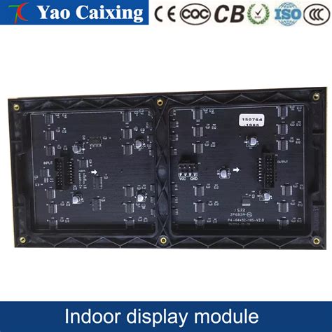Smd2121 64 X 32 Dot Matrix P4 Rgb Led Advertising Led Screen Module ...