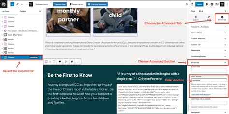 Anchor Links Example International China Concern