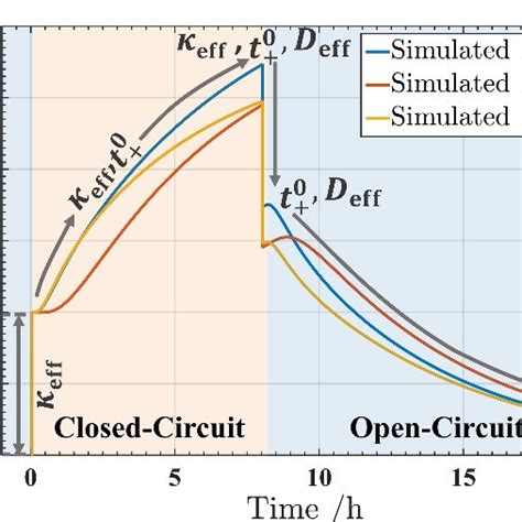 Simulated Typical Voltage Signals Between Three Reference Electrode