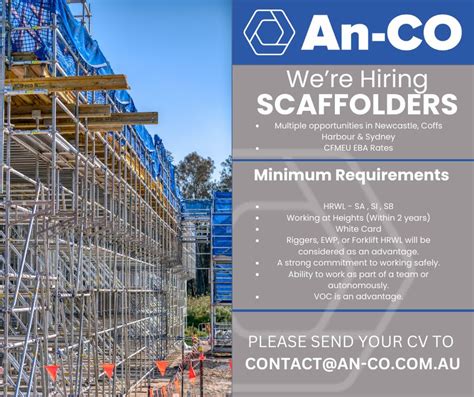 An Co On Linkedin Hiring Hiringnow Scaffolding Applytoday
