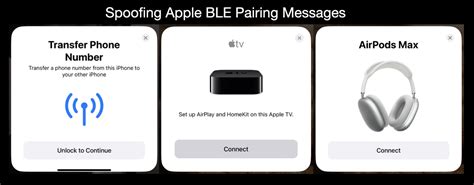 spoofing apple device proximity pairing notifications using bluetooth