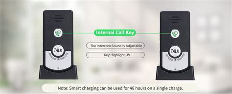 Amazon Com 2 Way Wireless Intercom And Doorbell System For Home 1000m 3280ft Long Range