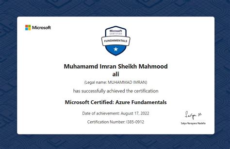 Muhammad Imran On Linkedin Azure Azurecertified Azurecloud Microsoftlearn