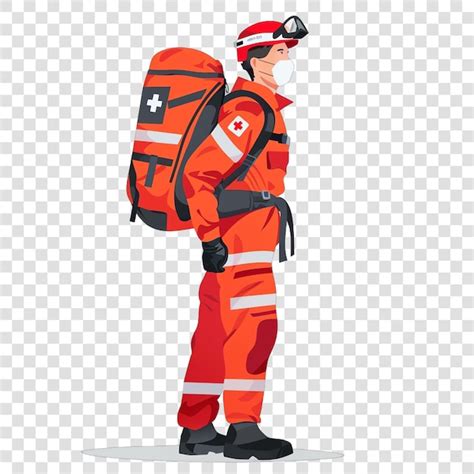 Disaster Relief Worker Illustration Job Premium Ai Generated Psd