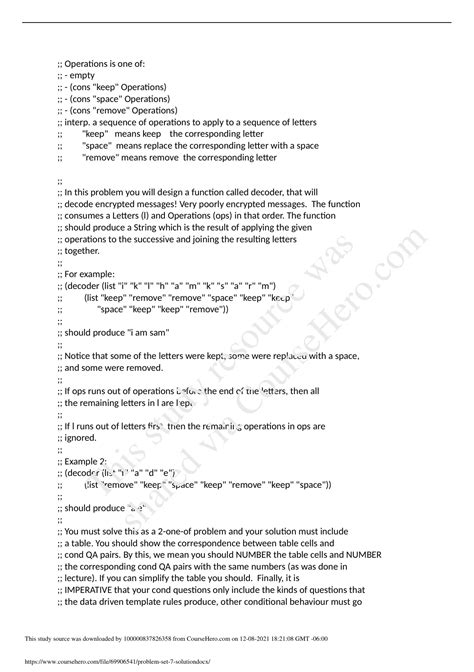 Summary Cspsc 110 Pset 7 Solution Cpsc 110 Computation Programs And Programming Stuvia Us