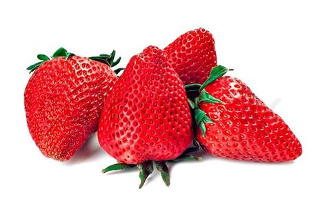 Strawberry Of Red Color Isolated On A White Background Stock Photo