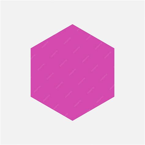 보라색 육각형 기하학적 모양 벡터 무료 벡터