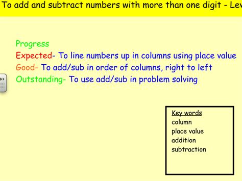 Using Column Addition And Subtraction Teaching Resources