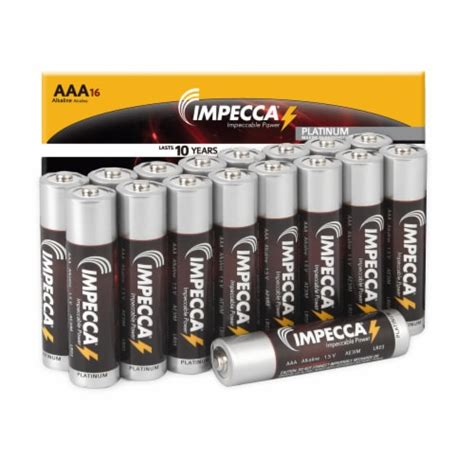 Impecca AAA High Performance Premium Alkaline Batteries 16 Pack 16 Frys Food Stores