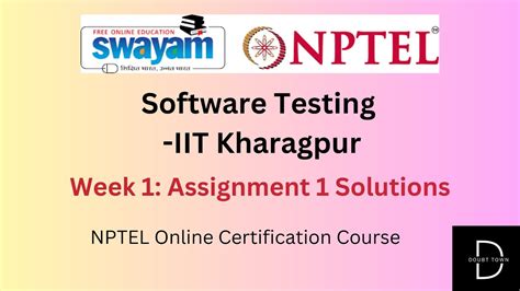 software testing iit kharagpur week 1 assignment answers jan 2024