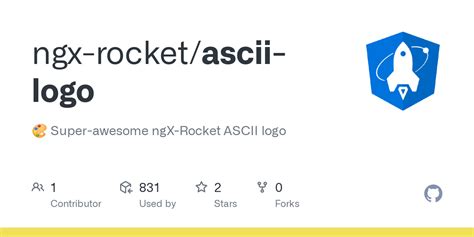 Github Ngx Rocketascii Logo Art Super Awesome Ngx Rocket Ascii Logo