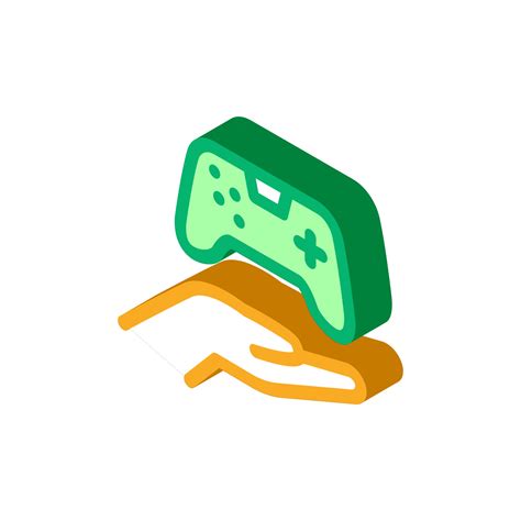Hand Hold Game Joystick Isometric Icon Vector Illustration 18012509 Vector Art At Vecteezy