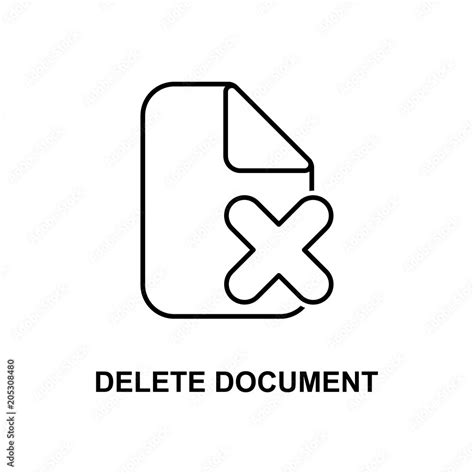Delete Document Icon