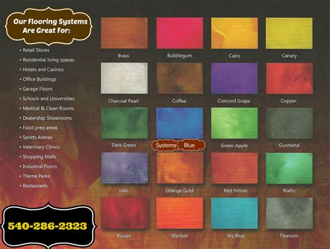 Color Chart Basic Original Floors