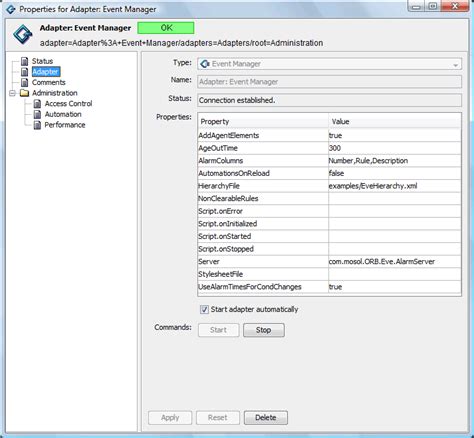 Netiq Documentation Operations Center 56 Event Manager Guide Checking The Adapter Status