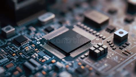 Close Up Semiconductor Chips And Circuit Boards For Ai Computer Artificial Intelligence And