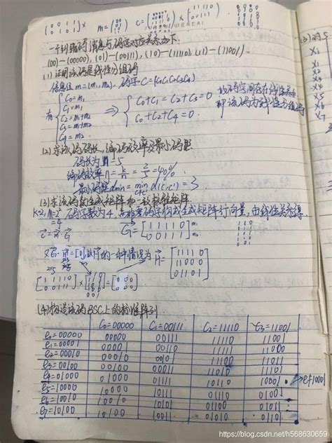 《信息与编码》考试复习笔记5 第五章纠错编码 伴随式纠错译码及标准阵列译码补充（难点）伴随式译码 Csdn博客