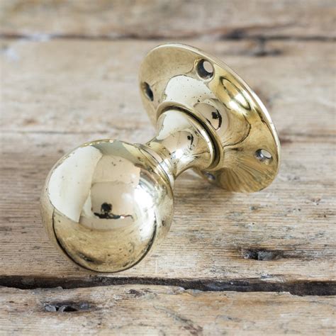 Antique Spherical Brass Door Knobs Antique Door Furniture Lassco