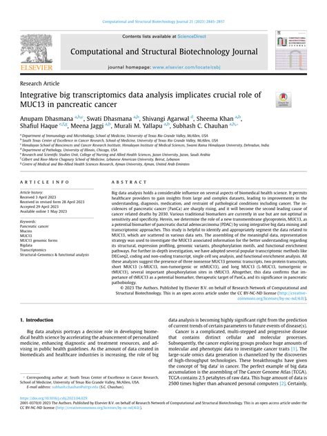 Pdf Integrative Big Transcriptomics Data Analysis Implicates Crucial