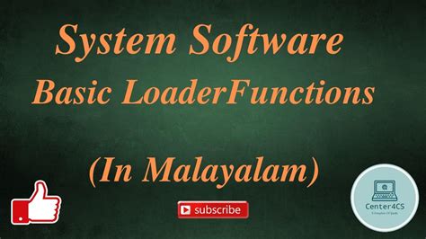 Part 11 Basic Loader Functions System Software Youtube