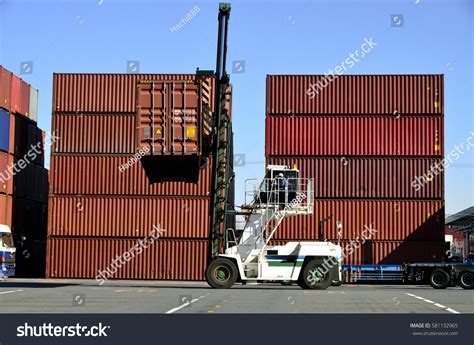 Toplifter Handling Cargo Container Loading Container Stock Photo Shutterstock