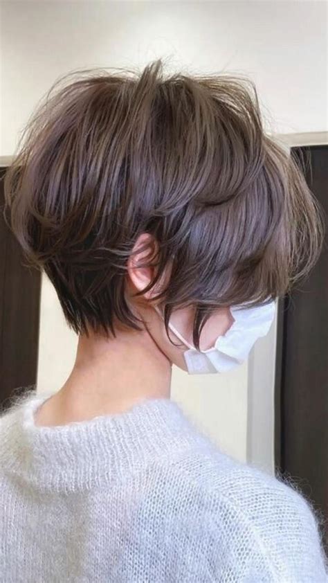 你创建的 Pin 图에 있는 阿军님의 핀 짧은 보브 헤어스타일 짧은 헤어스타일 짧은머리 헤어컷