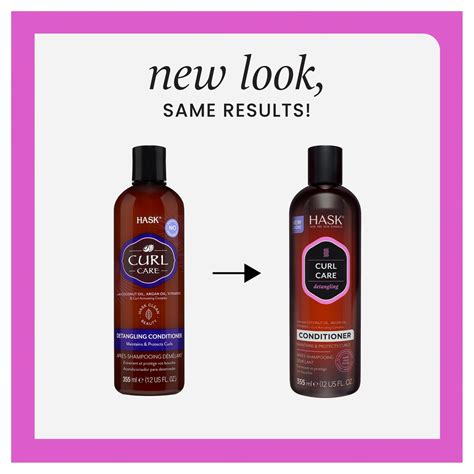 Hask Curl Care Detangling Conditioner Coconut Oil Argan Oil Vitamin E