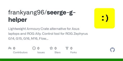 Github Frankyang96seerge G Helper Lightweight Armoury Crate