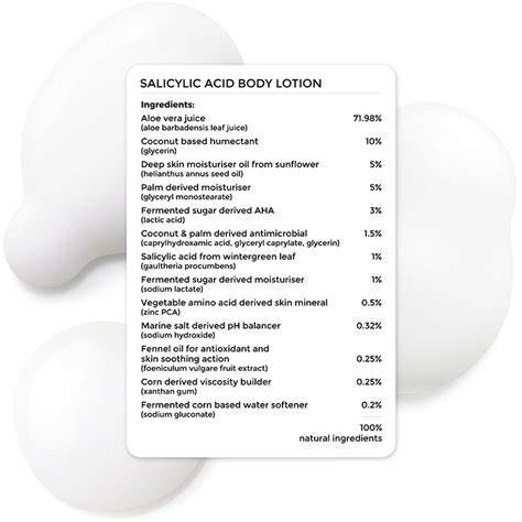 1 Salicylic Acid Exfoliating Body Lotion Brillare Treats Body