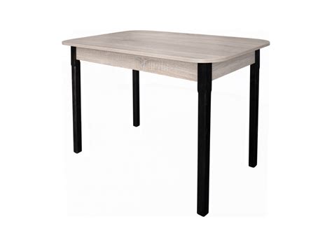 Стіл кухонний з деревяними ніжками плюс ширина 1100 мм МАКСІ МЕблі Дуб сонома Венге темний