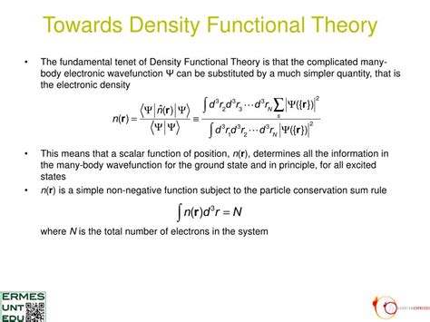 Ppt Density Functional Theory An Introduction Powerpoint Presentation Id 2403757