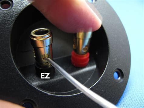 Speaker Terminal Plate With 2x Gold Binding Post Push Lock Wire Connector P365 Ebay